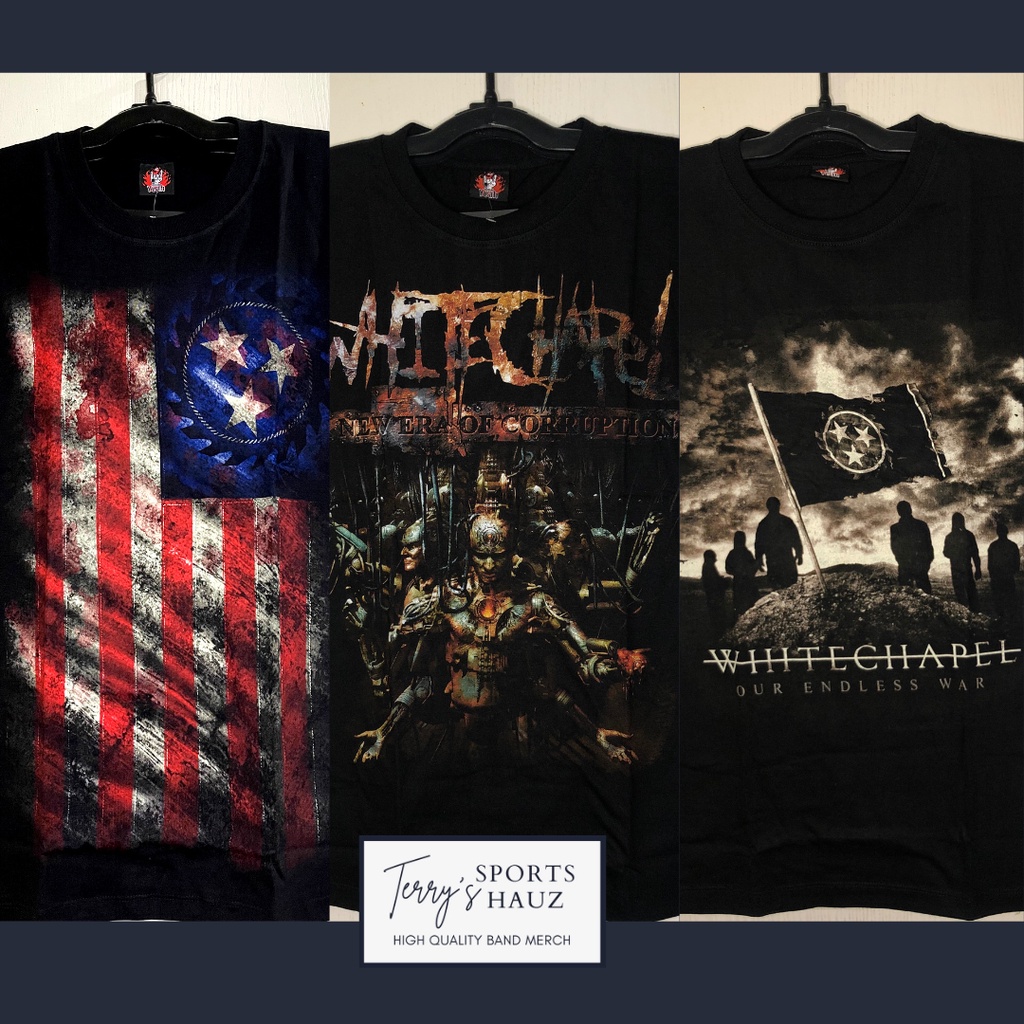 WHITECHAPEL ROCK YEAH BAND SHIRTS ASSORTED DESIGNS S M L | Shopee ...