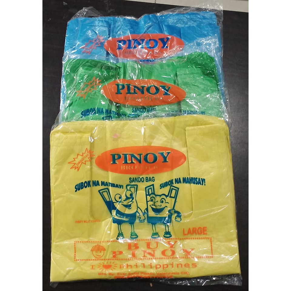 PINOY PLASTIC SANDO BAG (ASSORTED COLOR) | Shopee Philippines