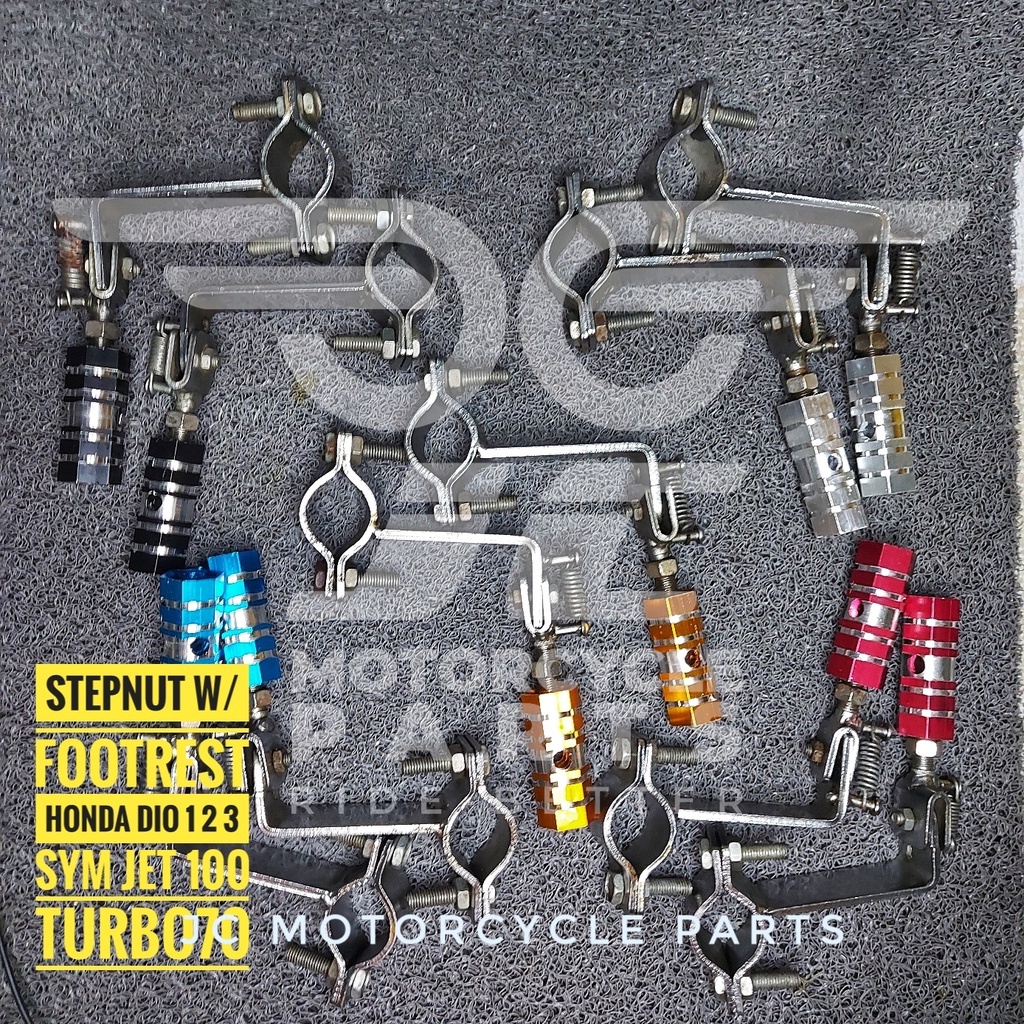 STEPNUT WITH FOOT REST HONDA DIO 1 2 3 / SYM JET 100 / TURBO 70 ( BRAND ...