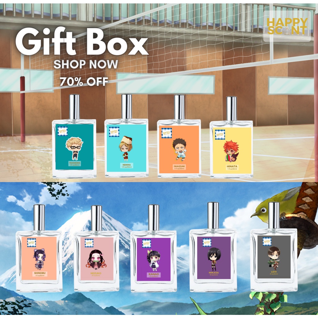 g Happy Scent Anime Gift Box Attack on Titan Demon Slayer Haikyuu ...