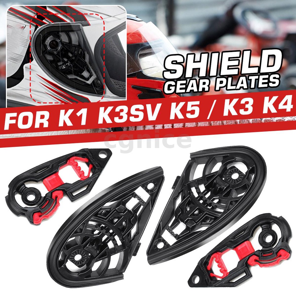 Motorcycle Helmet Visor Shield Gear Base Plate Set For AGV K1 K3SV K5 ...