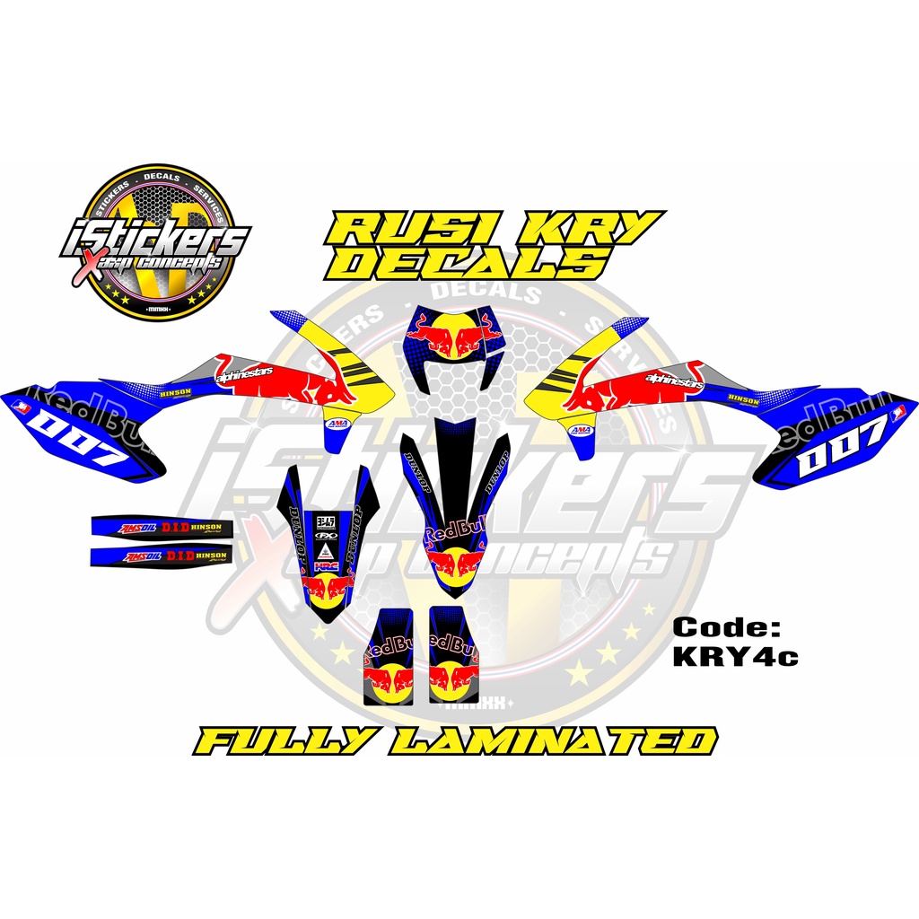 Rusi KRY 150/200 Full Decals Laminated KRY04 | Shopee Philippines