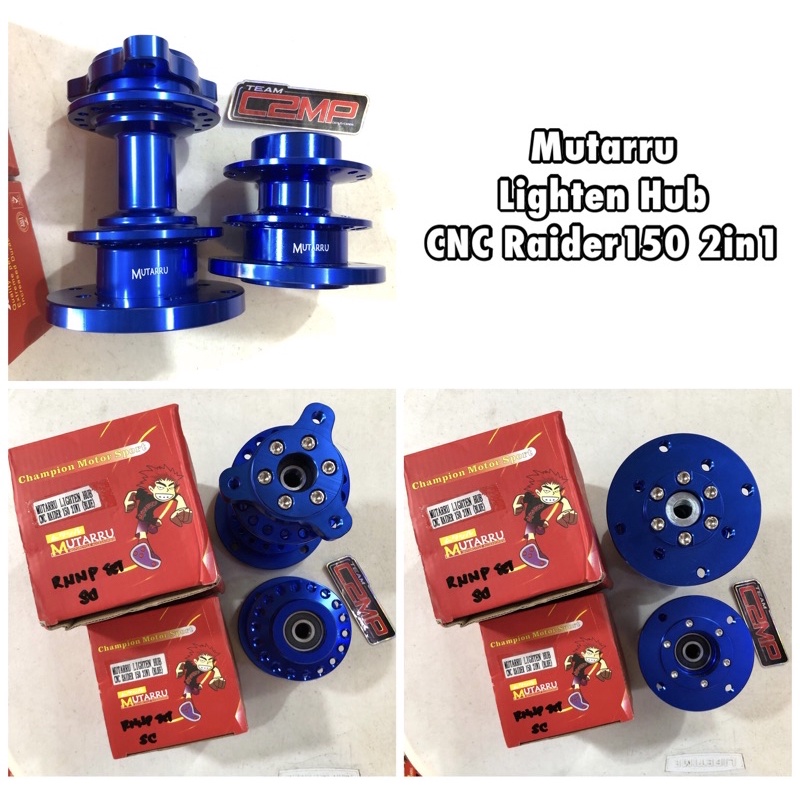 Mutarru Lighten Hub CNC Raider 150 Carb Raider 150 FI | Shopee Philippines
