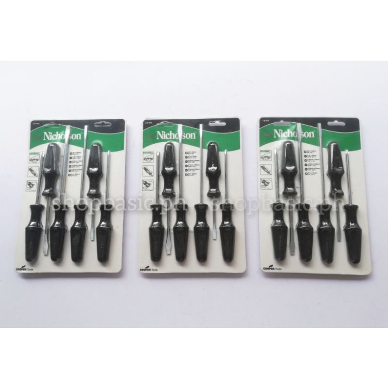 Original NICHOLSON Screwdriver Set 6 pcs | Shopee Philippines