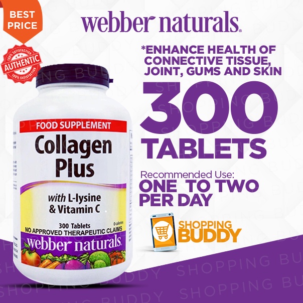 Webber Natural Collagen Plus 300 Tablets | Shopee Philippines