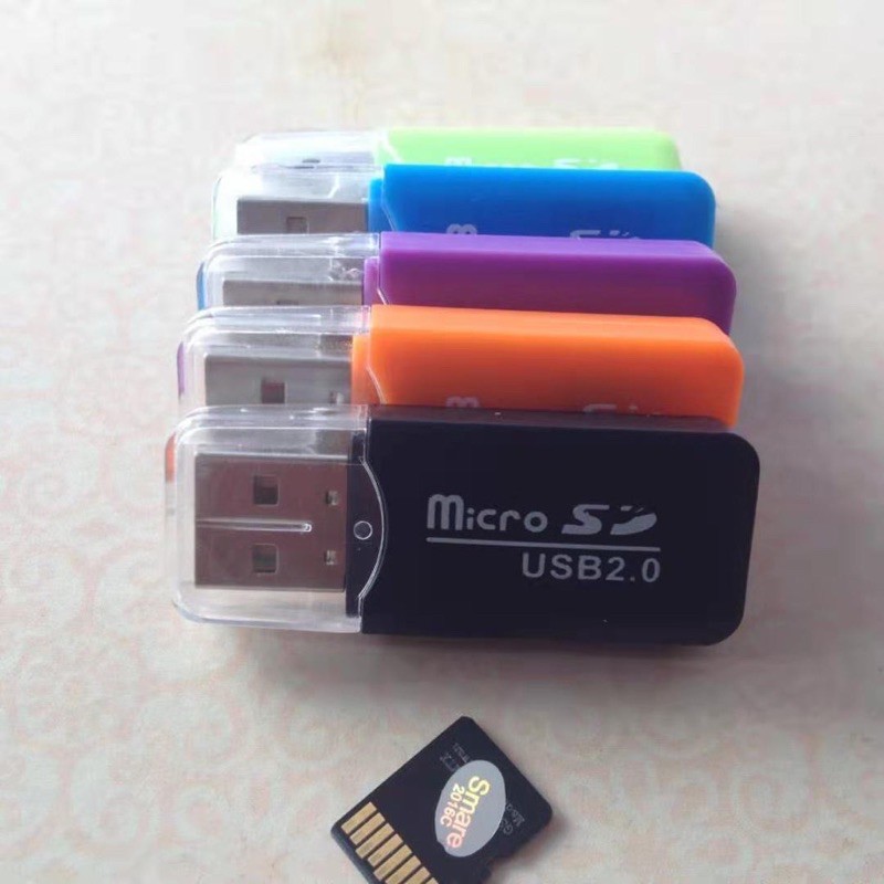 micro SD SDHC TF MMC M2 MS USB 2.0 card reader, portable USB high-speed ...