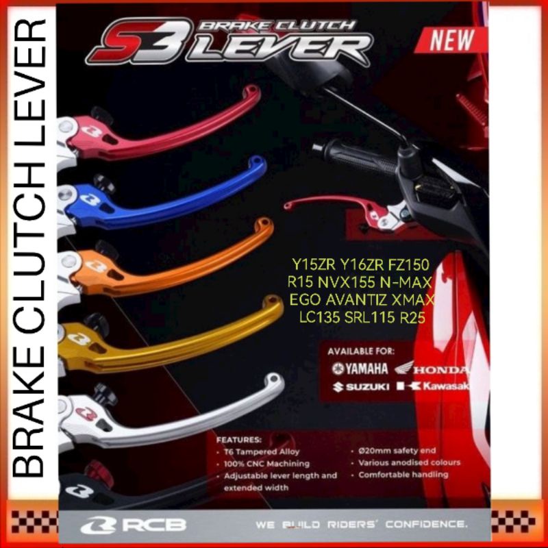 2024 NEW DESIGN RCB S3 ALLOY CNC BRAKE CLUTCH LEVER Y15 Y16 LC135 ...