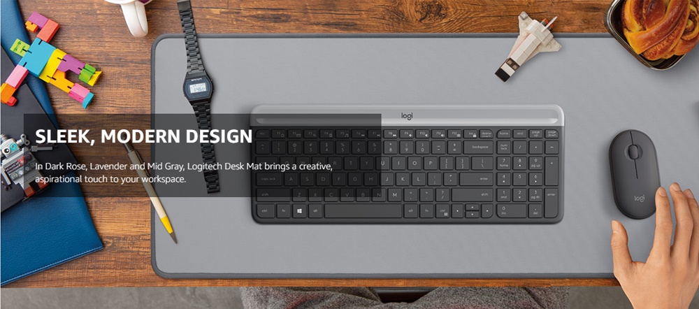 Logitech Studio Series Desk Mat 300 x 700 mm Large Anti-slip Base ...