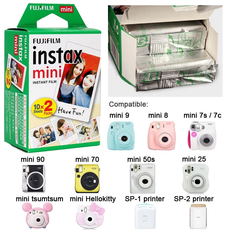 20-100 Sheets Fuji Fujifilm instax mini 9 films white Edge 3 Inch wide ...