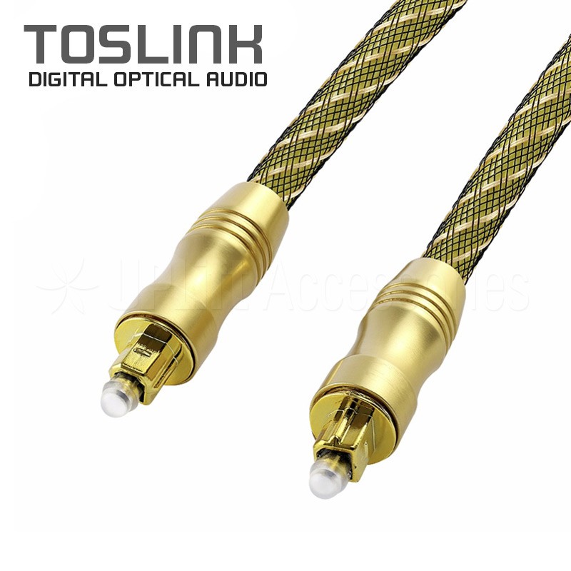 Toslink Digital Fiber Optic Audio Cable SPDIF (5 Meters) | Shopee ...