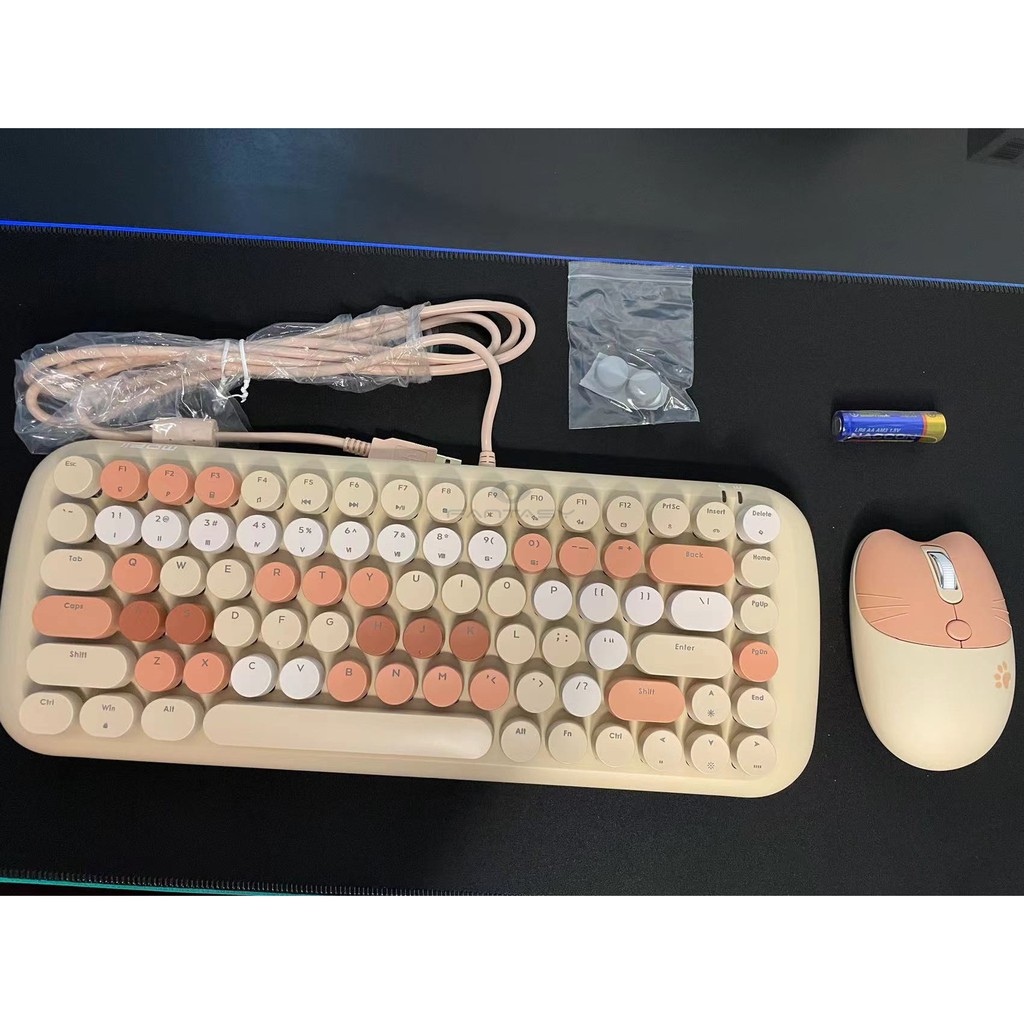 MOFII Candy M Wired Real Mechanical Gaming Keyboard with Backlit Punk ...