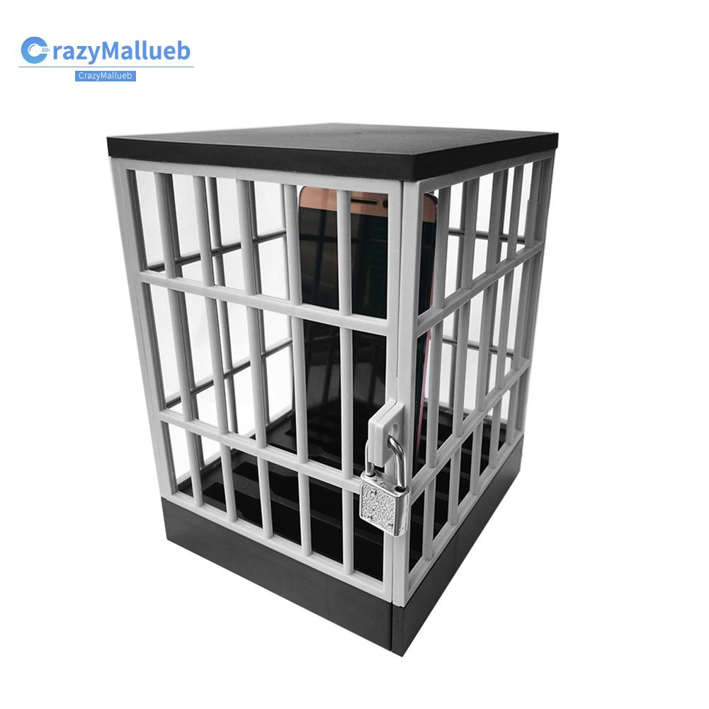 (Ready-Cra)Novelty The Mobile Phone Jail Cell Lock Up Phones Holder Locking Cage Gifts | Shopee ...