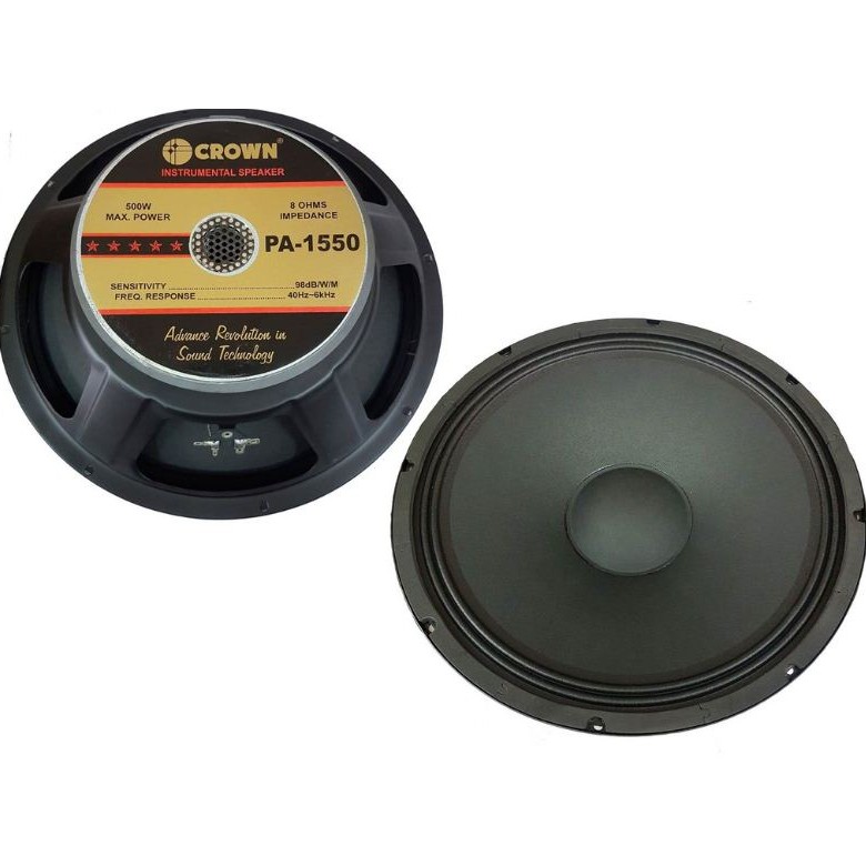 PA-1550 CROWN PROFESSIONAL INSTRUMENTAL SPEAKER 15 INCHES 500WATTS 8 OHMS | Shopee Philippines