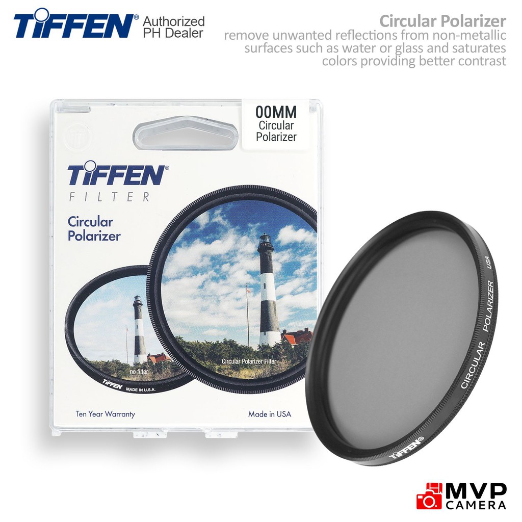 TIFFEN Circular Polarizing CPL 49mm 52mm 55mm 58mm 62mm 67mm 72mm 77mm ...