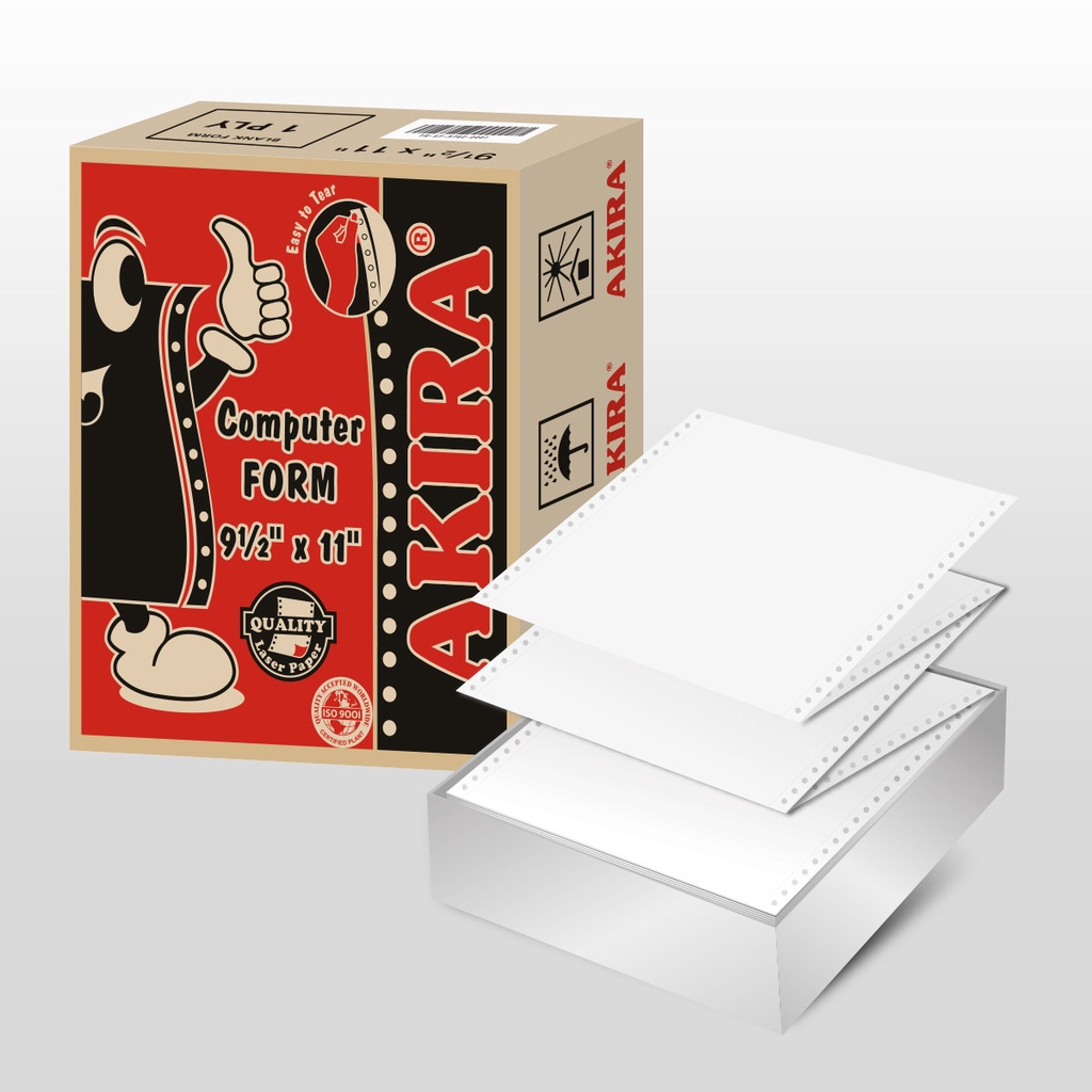 AKIRA 3ply Computer Form / Computer Paper 250fans (w/w/w) dot matrix ...
