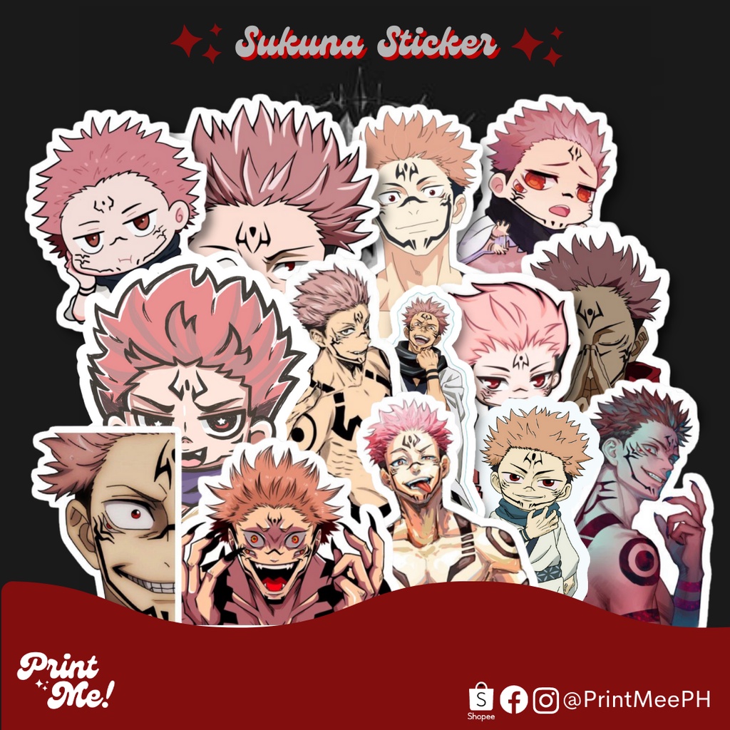 Sukuna | Jujutsu Kaisen Stickers | Shopee Philippines