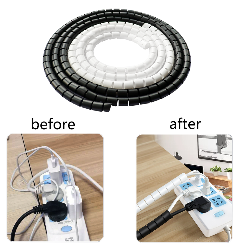 Cable spiral Protection Manager diameter 22mm 28mm flexible spiral tube ...