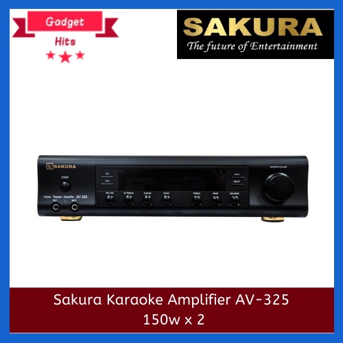 Sakura Amplifier AV 325 / Sakura AV-325 / Sakura Karaoke Amplifier 150w ...