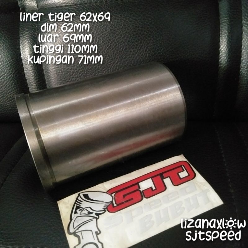 Boring liner 62x69 height 110mm tiger universal bore up | Shopee ...