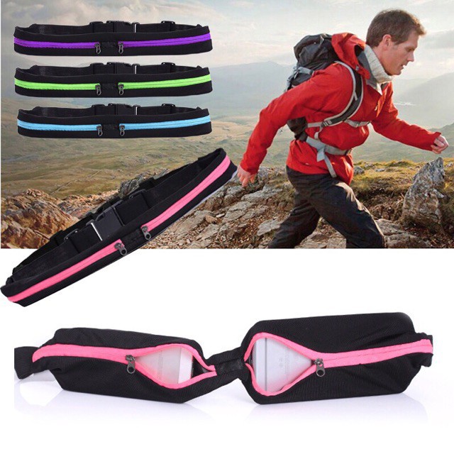 New Jogging Running Sports Outdoor Belt Bag （2 Pocket） | Shopee Philippines
