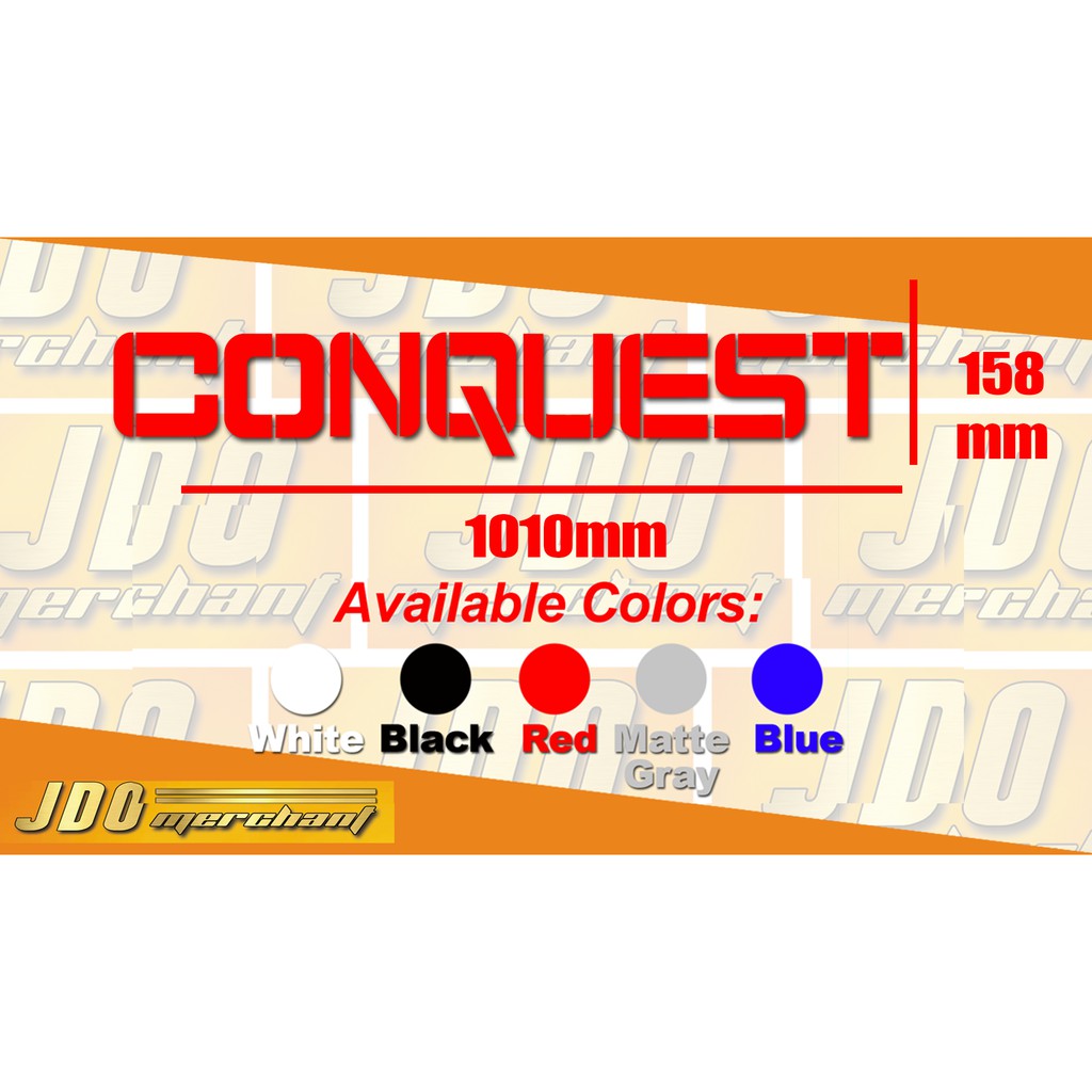 Toyota Hilux Conquest Tailgate Cutout Sticker | Shopee Philippines