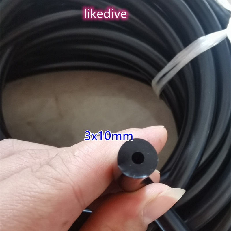 1 Meters 10mm×3mm/10mmx5mm/6mmx3mm Speargun Rubber Red Spearfishing ...