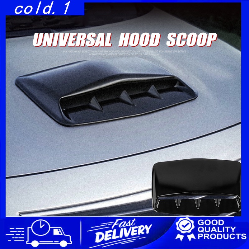 OM Universal Carbon Fiber Car Air Flow Intake Hood Scoop Bonnet Vent ...
