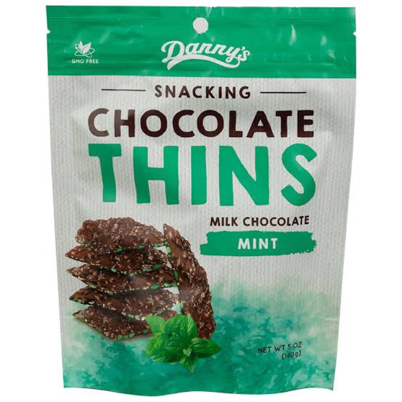 Danny’s Chocolate Thins Milk Chocolate Mint 140g | Shopee Philippines