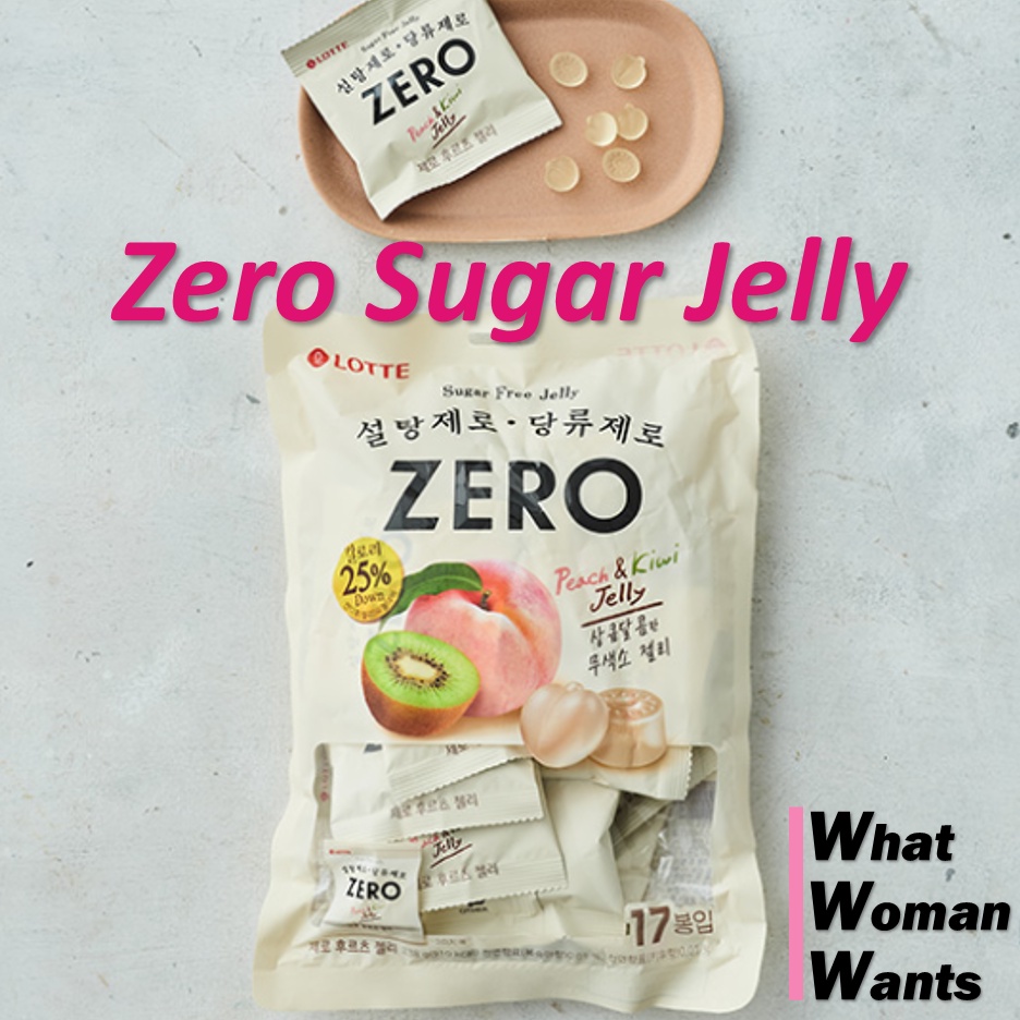 [Lotte] Sugar-free Jelly Zero (with Free-gift) Peach & Kiwi Flavor ...