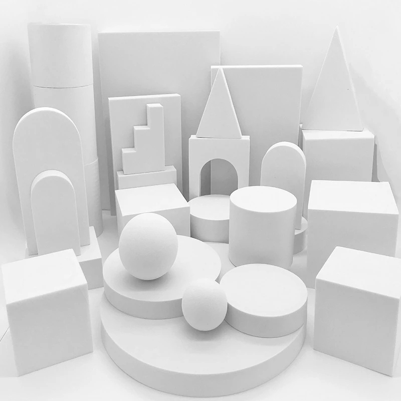 Hot Foam Cube Set Photo Props Shooting 3D Ornaments Jewelry Take Pics ...