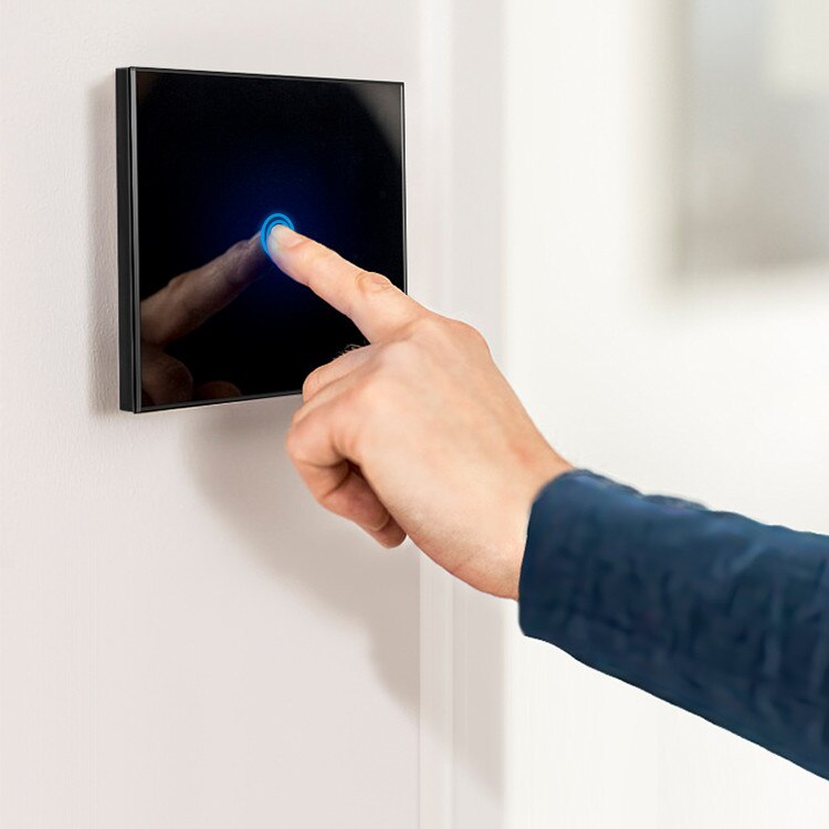 luxury Wall Touch Sensor Switch Light Switch EU UK 86 switch Crystal ...