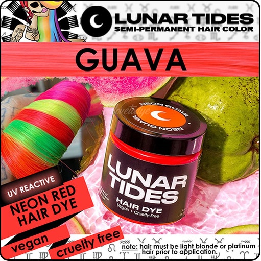 [I Love to Dye] Lunar Tides Neon Guava Semi-Permanent Neon Red Hair Dye ...