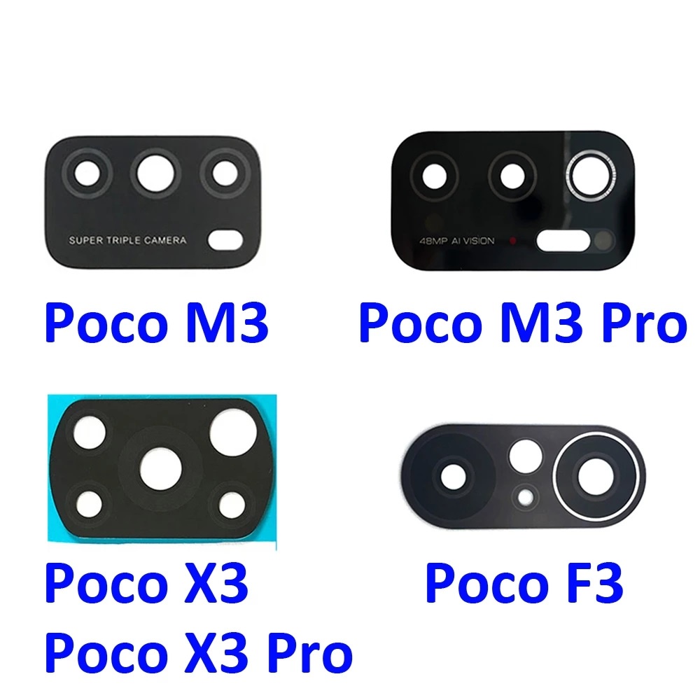 Camera Glass Lens For Xiaomi POCO M3 Pro F3 X3 Redmi 7 Note 7 Mi A2 ...
