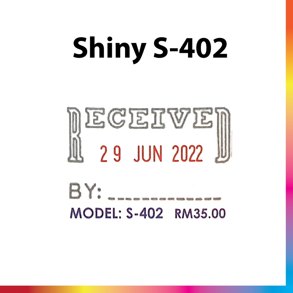Shiny Dater Stamp Stamp S-401 / S-402 ~ S-410 (PAID/RECEIVED/POSTED ...
