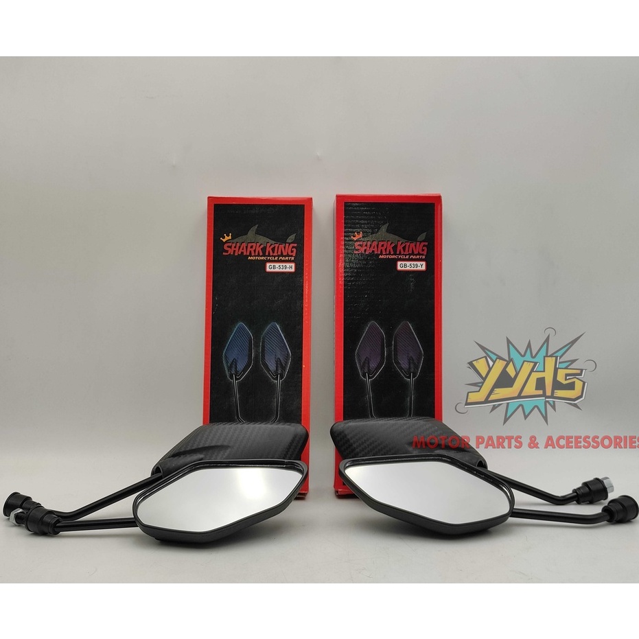 MOTORCYCL SHARKING SIDE MIRROR UNIVERSAL | Shopee Philippines
