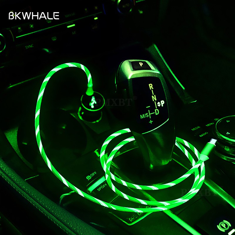 Glowing Cable Fast Charging Micro USB Cables LED Light Type C Charger ...