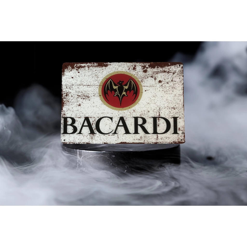 Tin Sign Bacardi 20 X 30 Cm Bar Deco Restaurant Retro Beer Garden Party ...