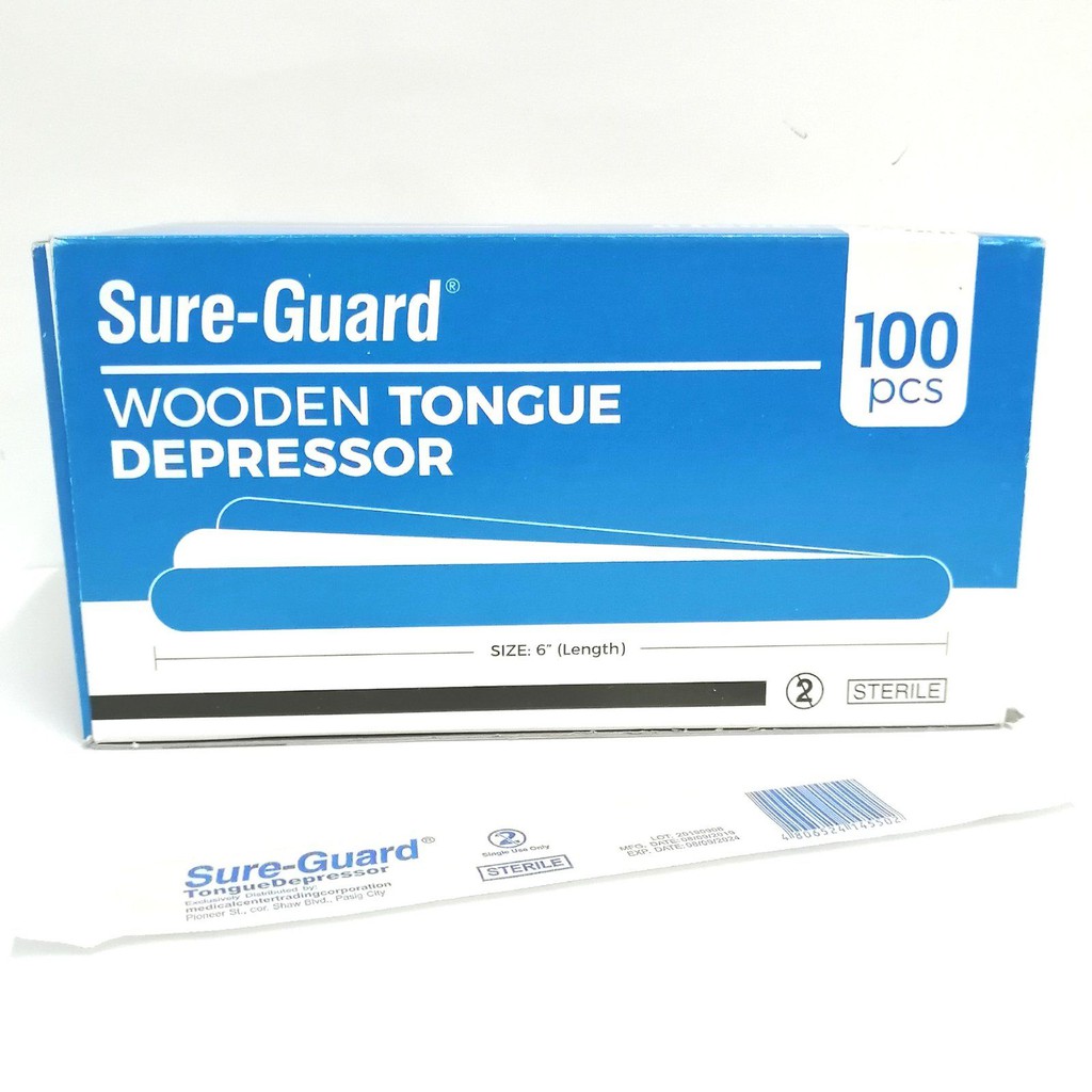 TONGUE DEPRESSOR STERILE SURE-GUARD PER PIECE | Shopee Philippines