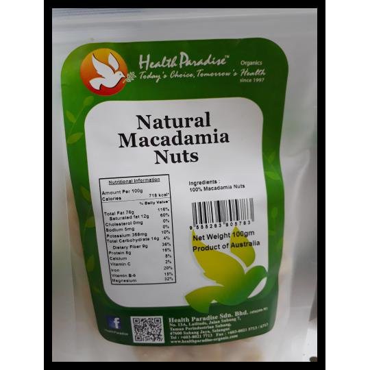 Health Paradise Natural Macadamia 100gm | Shopee Philippines