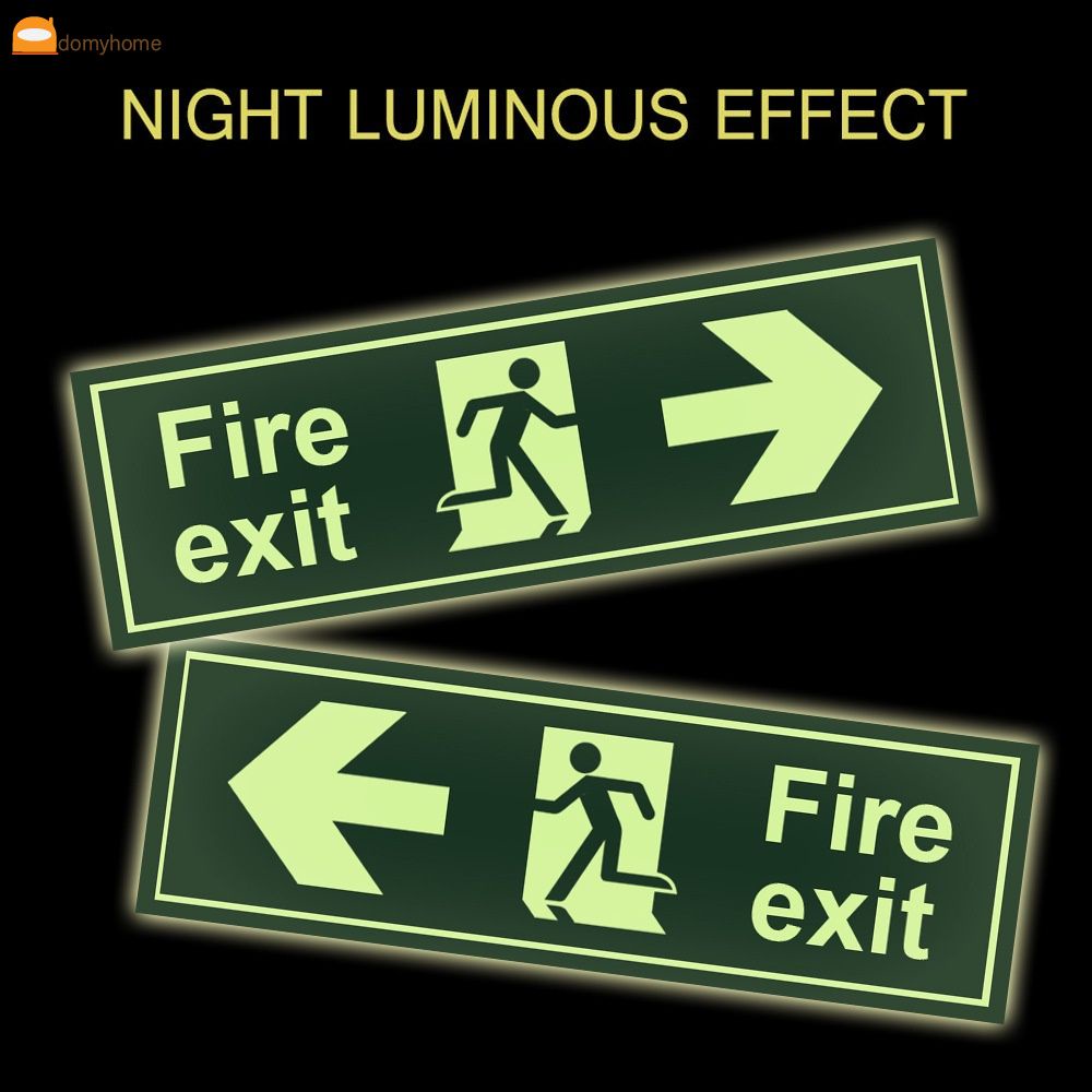 (ready) Fire Safety Exit Warning sign Luminous Guidance Signage Hotel ...