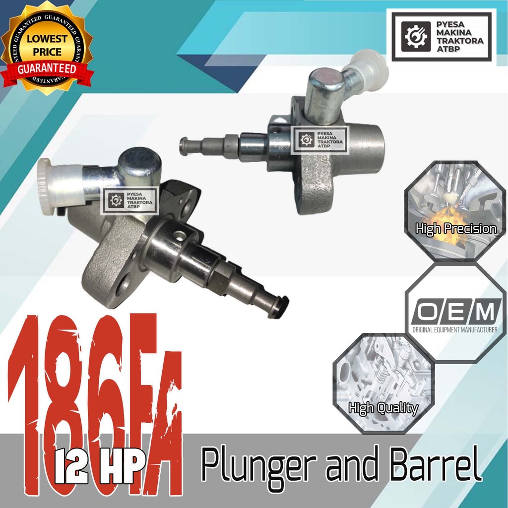 Plunger Assembly for 186F 10hp and 186fa 12hp Air Cooled Diesel Engine ...