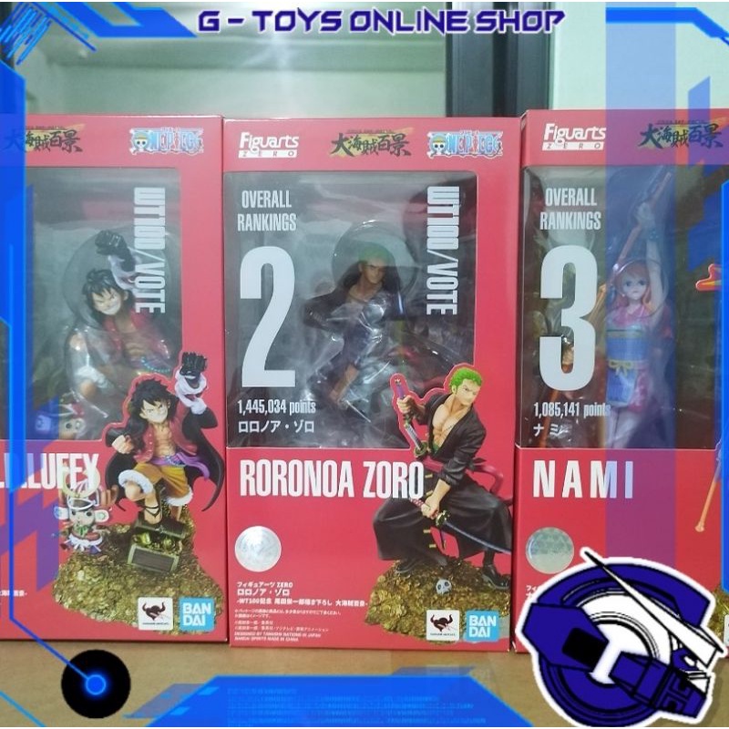 Figuarts Zero Monkey D.Luffy, Roronoa Zoro, Nami WT100 Memorial 100 (Set) | Shopee Philippines