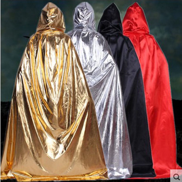 Adult Halloween Grim Reaper Cloak Cape Cosplay Wizard Devil Cloak ...