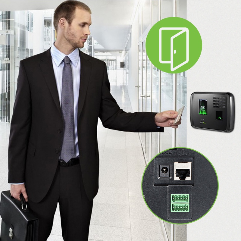 ZKTeco MB460/ID/ADMS Biometric Door Access Control Face Fingerprint ...