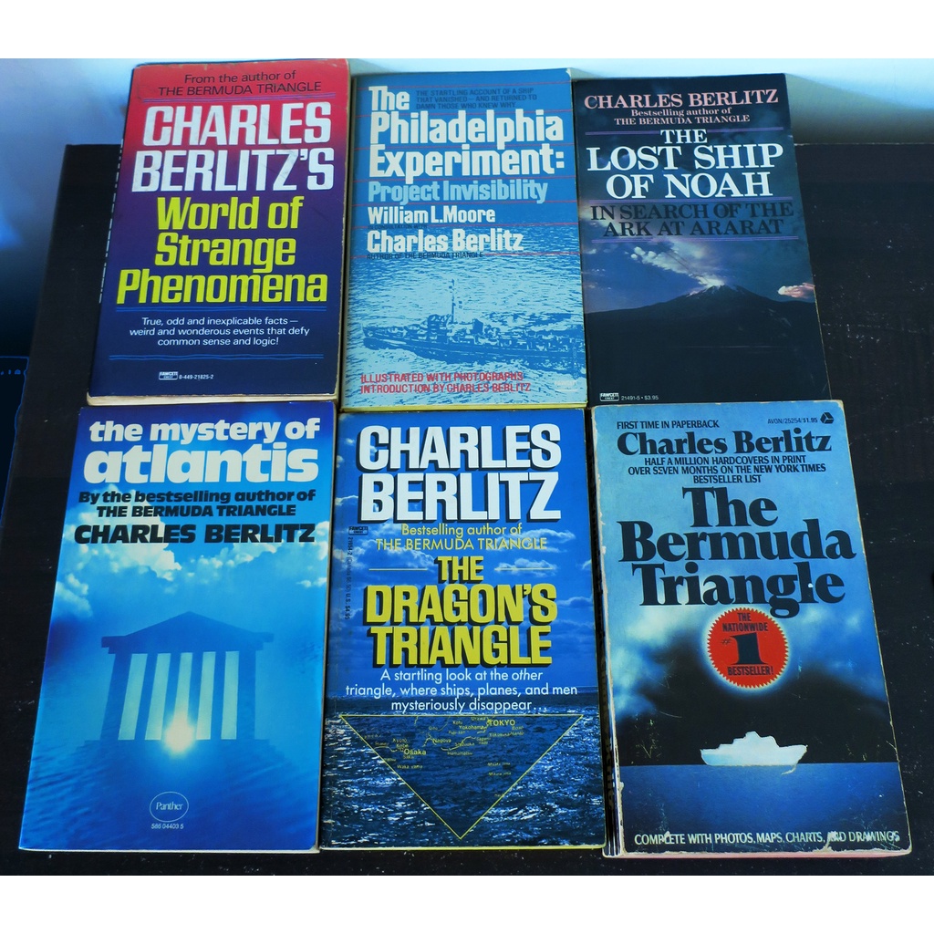 CHARLES BERLITZ COLLECTION OF 6 BOOKS - Bermuda Triangle, Dragon's ...