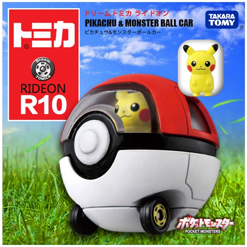 Pikachu & Monster Ball Car -Dream Tomica Diecast Model Car R10 | Shopee ...
