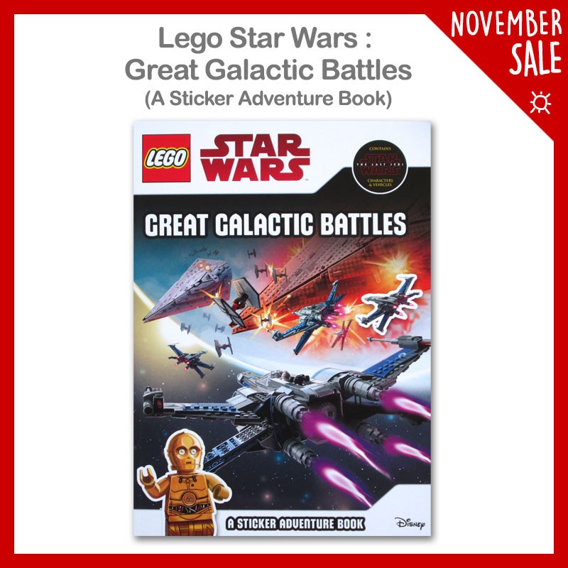 (Kd) Lego Star Wars: Great Galactic Battles (A Sticker Adventure Book ...