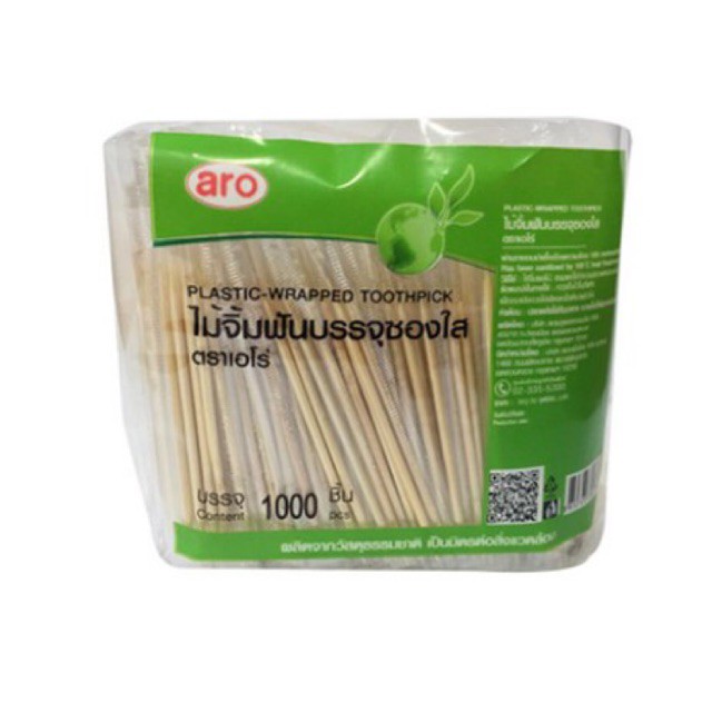 Toothpicks Clear Sachet Pack Of 1000 Pieces Aro Brand | Shopee Philippines