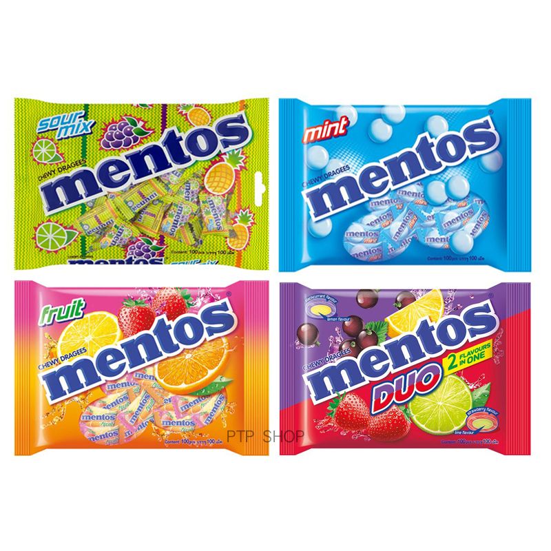 Mentos Candy 100 Tablets (4 Flavors To Choose From) | Shopee Philippines