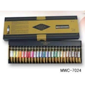 MIJELLO Mission Gold Watercolor Paint Set MWC-7024 / 7ml, 24 colors, 12 ...